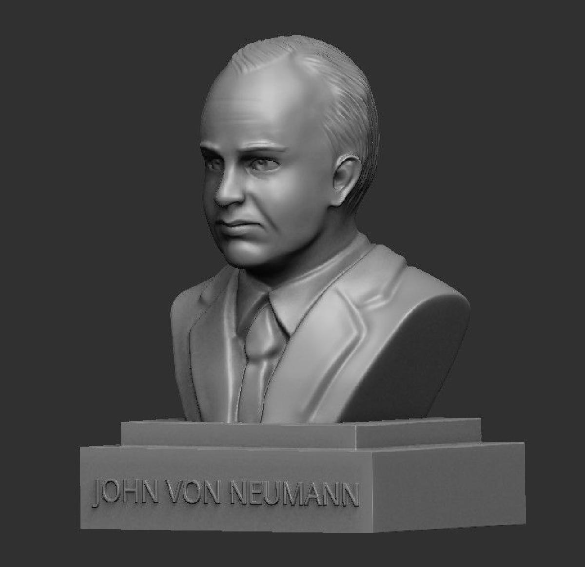 Imprimir STL Busto de John von Neumann Modelo 3D - 5518110