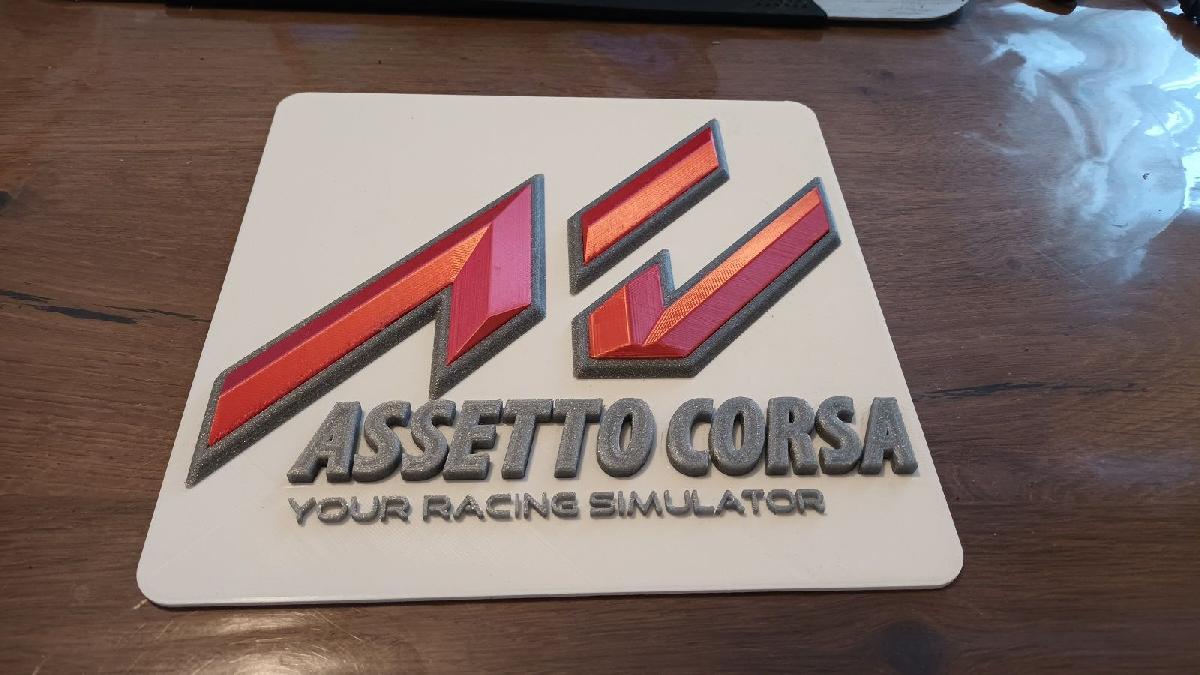 Imprimir STL Logo ASSETTO Corsa Modelo 3D - 5257753