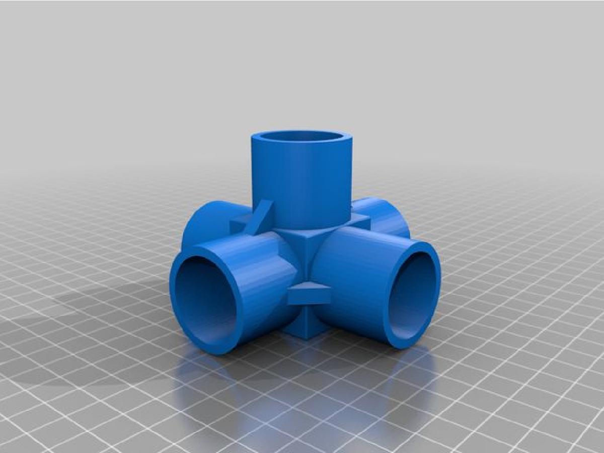 Imprimir STL Conector 5 vias PVC Sch40 0,75 Modelo 3D - 4755196