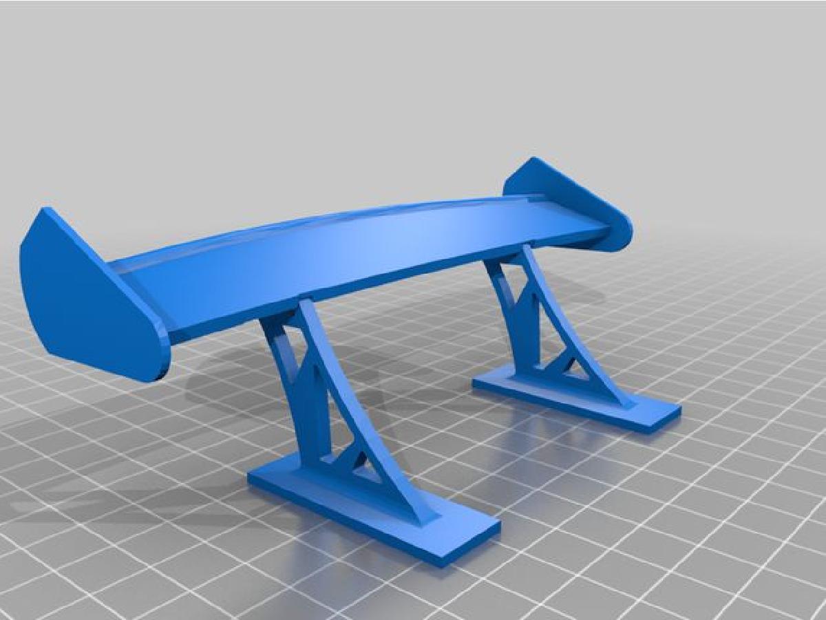 Imprimir STL Mini Spoiler Para Carro Modelo 3D - 4798369