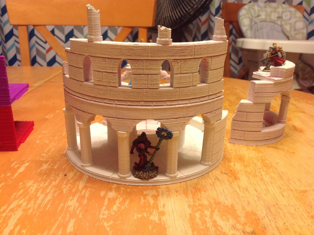 Imprimir STL Torre Arruinada Terreno em Miniatura Modelo 3D - 2379891