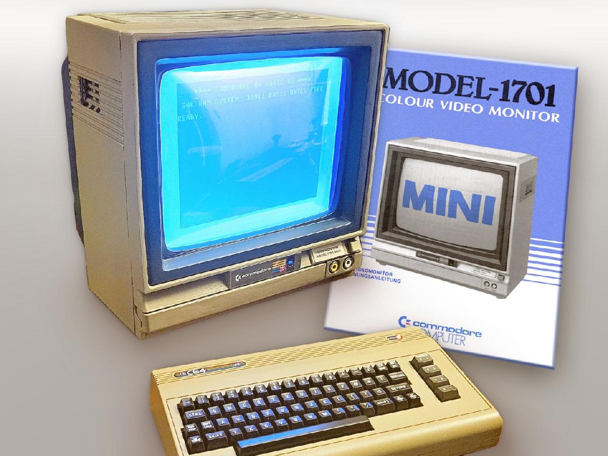Imprimir STL Monitor Mini Commodore 1701 para o C64 Mini Modelo 3D ...