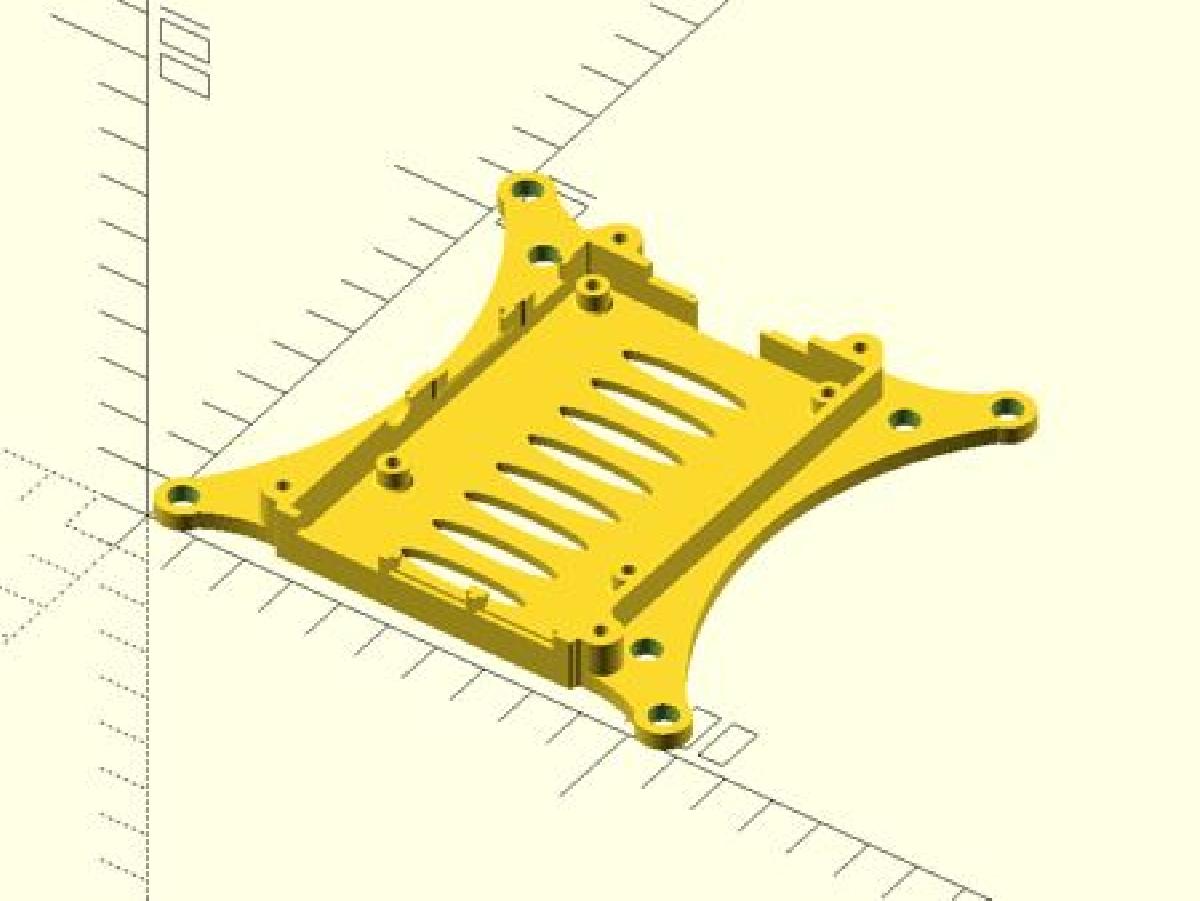 Imprimir STL Suporte VESA de 100mm e 75mm para Raspberry Pi 3 (remix ...