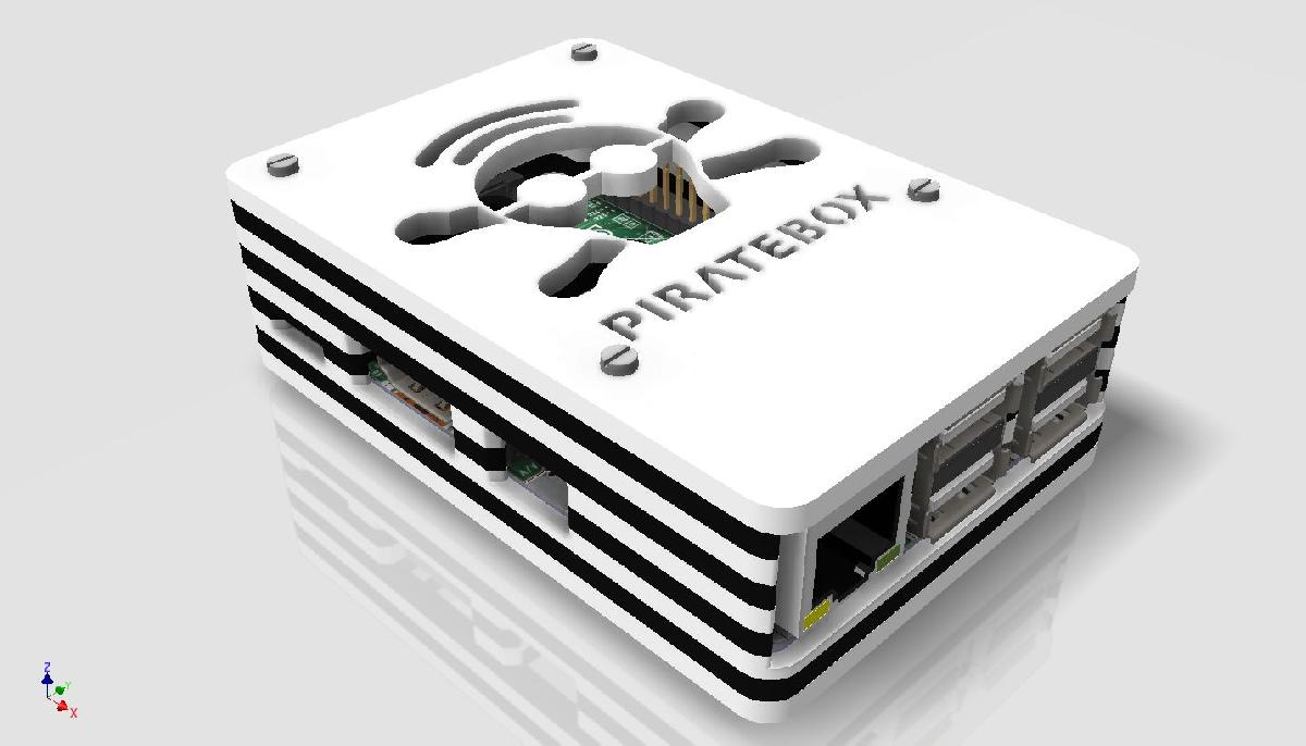 Imprimir STL Caixa do Raspberry Pi 2 Pirate Box Modelo 3D - 845451