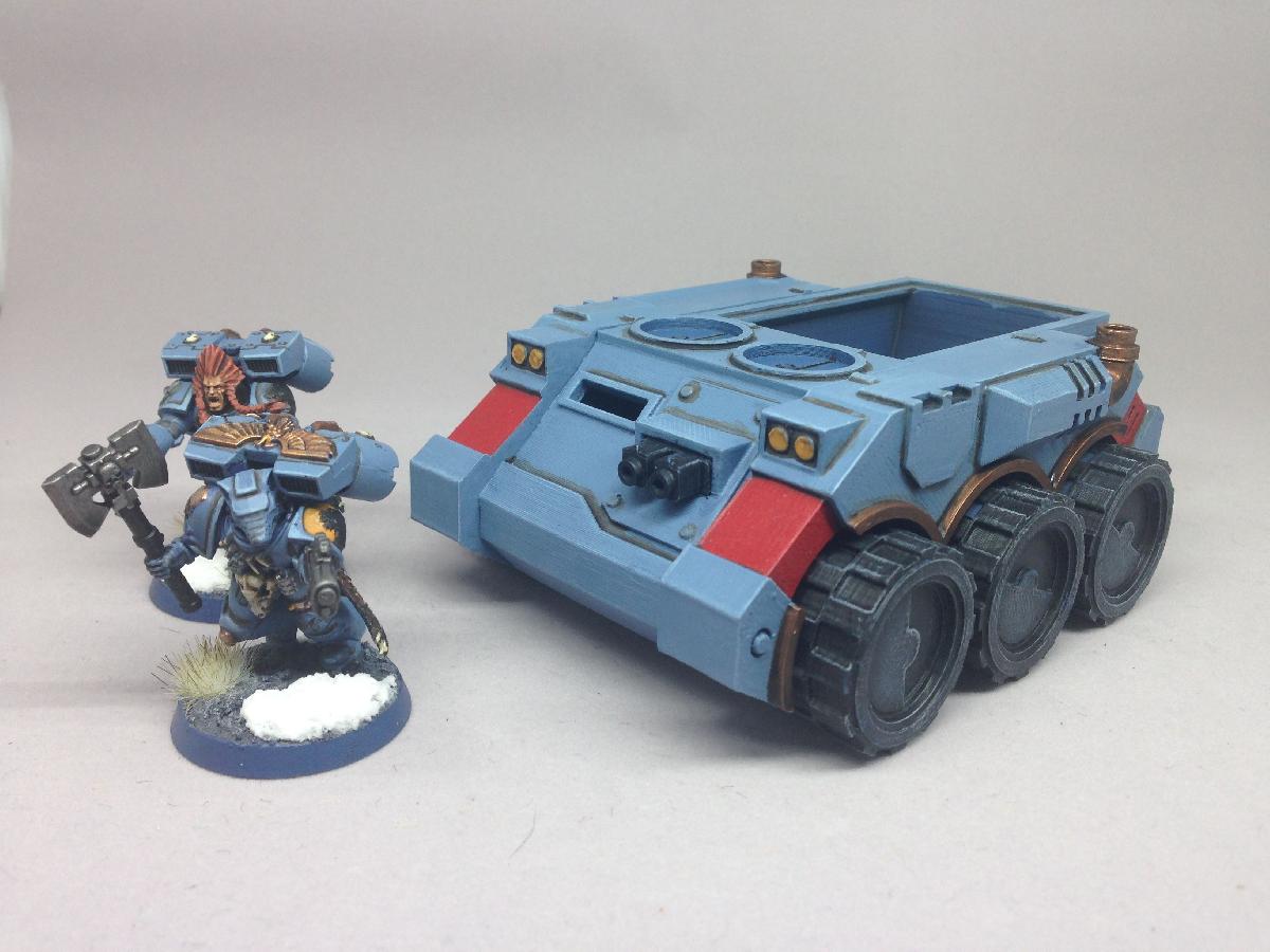 Imprimir STL APC com rodas Mk2 para jogos de guerra de ficcao ...
