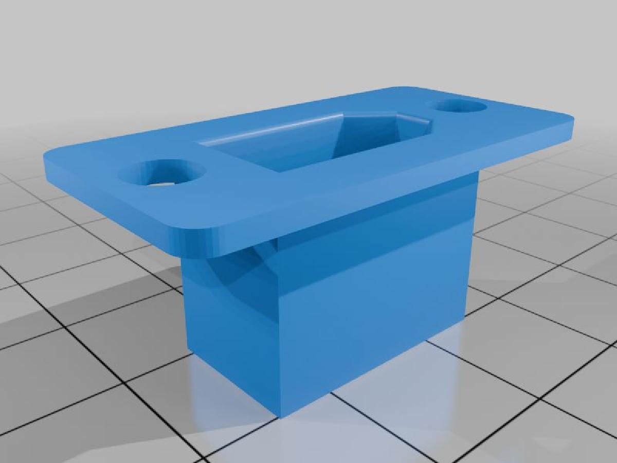 Imprimir STL Conector XT60 Femea Montagem em Painel (STL, STEP) Modelo ...