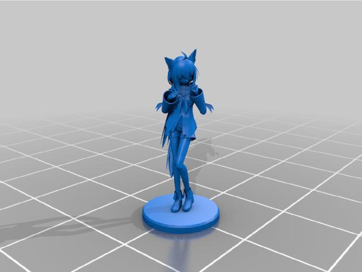 Imprimir STL Shirakami Fubuki WIP/Ler Descricao Modelo 3D - 4820958