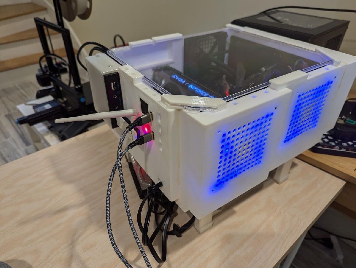 Imprimir STL Gabinete de PC ATX horizontal de tamanho completo com ...