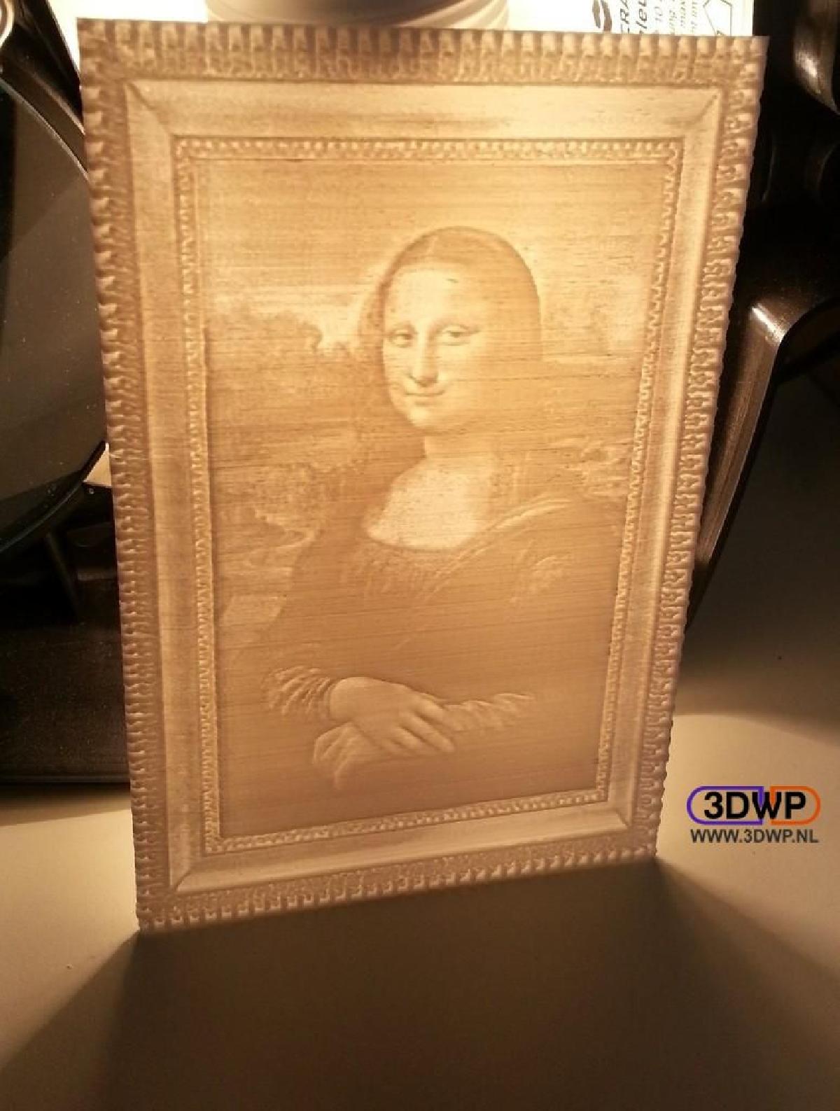Imprimir STL Mona Lisa Lithophane Modelo 3D - 41091