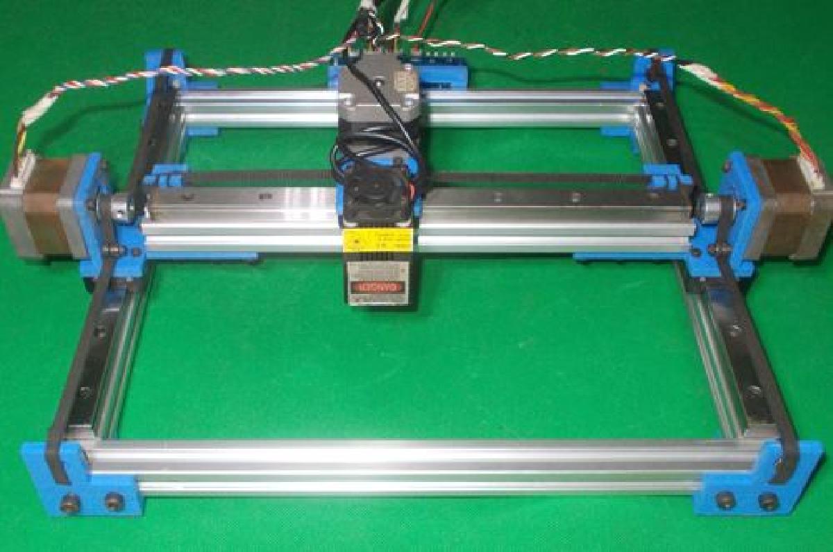 Imprimir STL Plotter a laser caseiro DIY guia de movimento linear ...