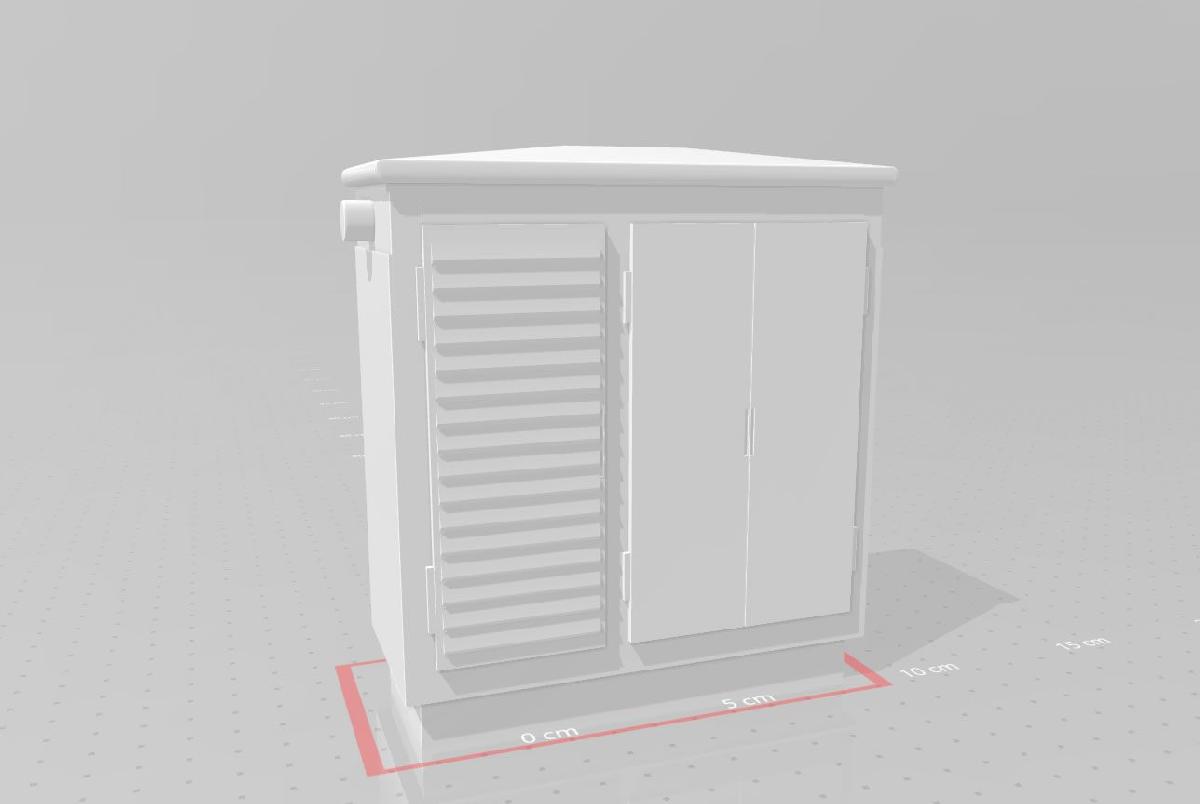 Imprimir STL N Scale Train Railway Signal Control Cabinet (1:160 ...