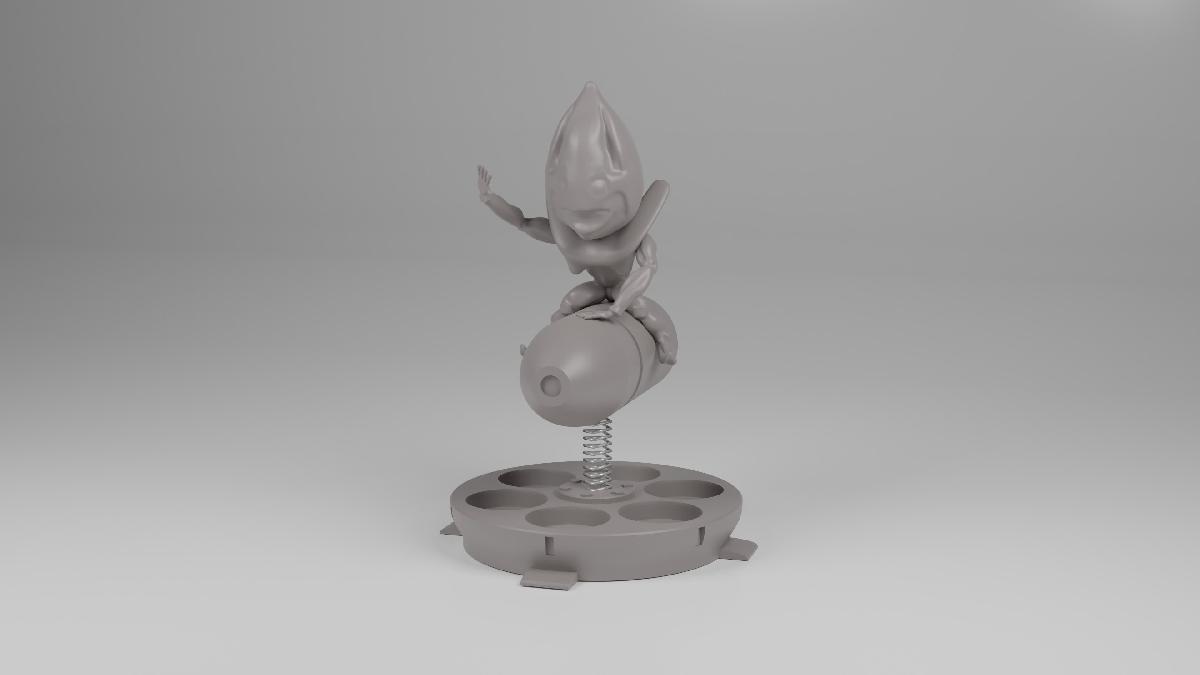 Imprimir STL Estatua de Cabeca Boba dos Sex Pistols JJBA Modelo 3D ...
