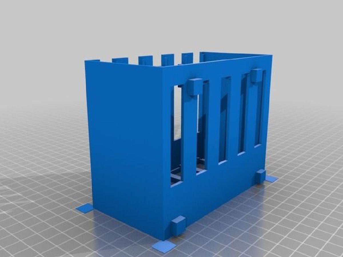 Imprimir STL Rack de Cluster Personalizavel para Raspberry PI 2 Modelo ...