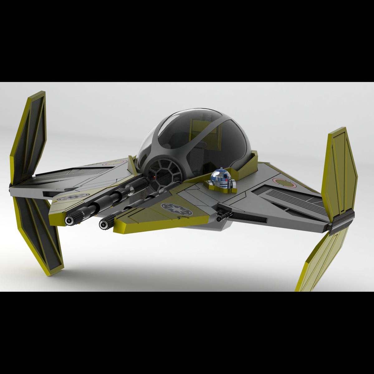 Imprimir STL Star Wars Jedi Interceptor Modelo 3D - 491032