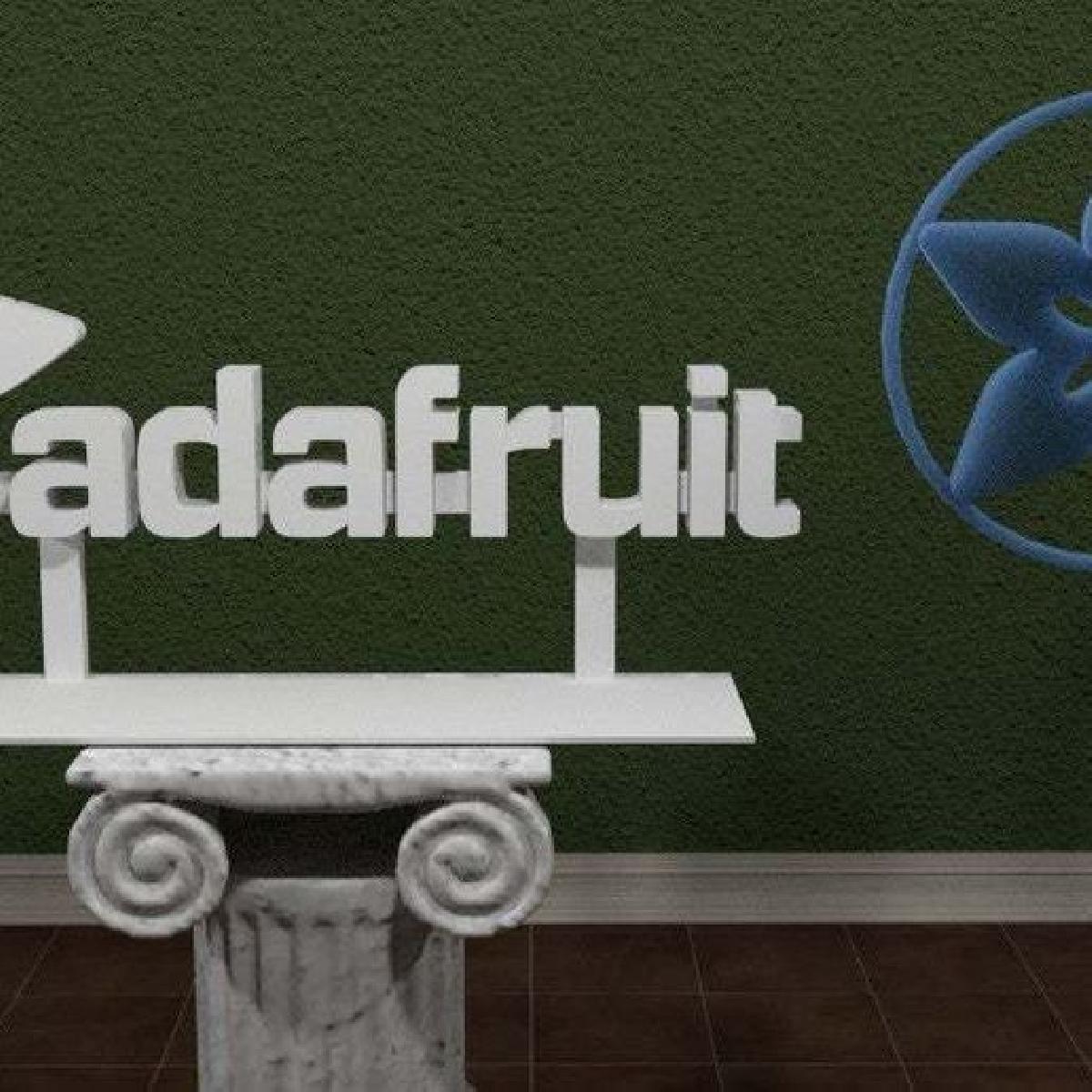 Imprimir STL Logotipo da Adafruit Industries Modelo 3D - adafruit ...